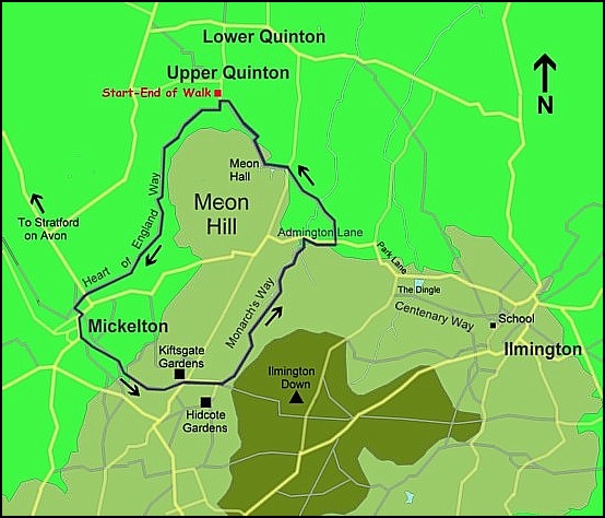Meon Hill Walk Maps :: Brilwalks.Com