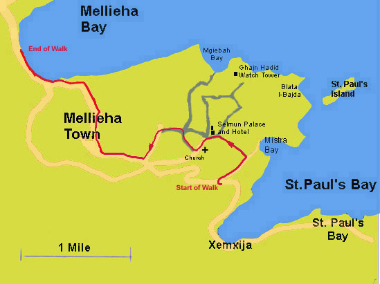 To Mellieha Bay :: Brilwalks.Com